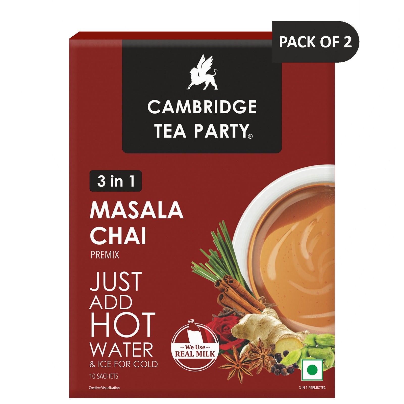 CTP 3 in 1 Masala Tea Premix 10 Sachets Box Pack of 2 – Kesari-IN