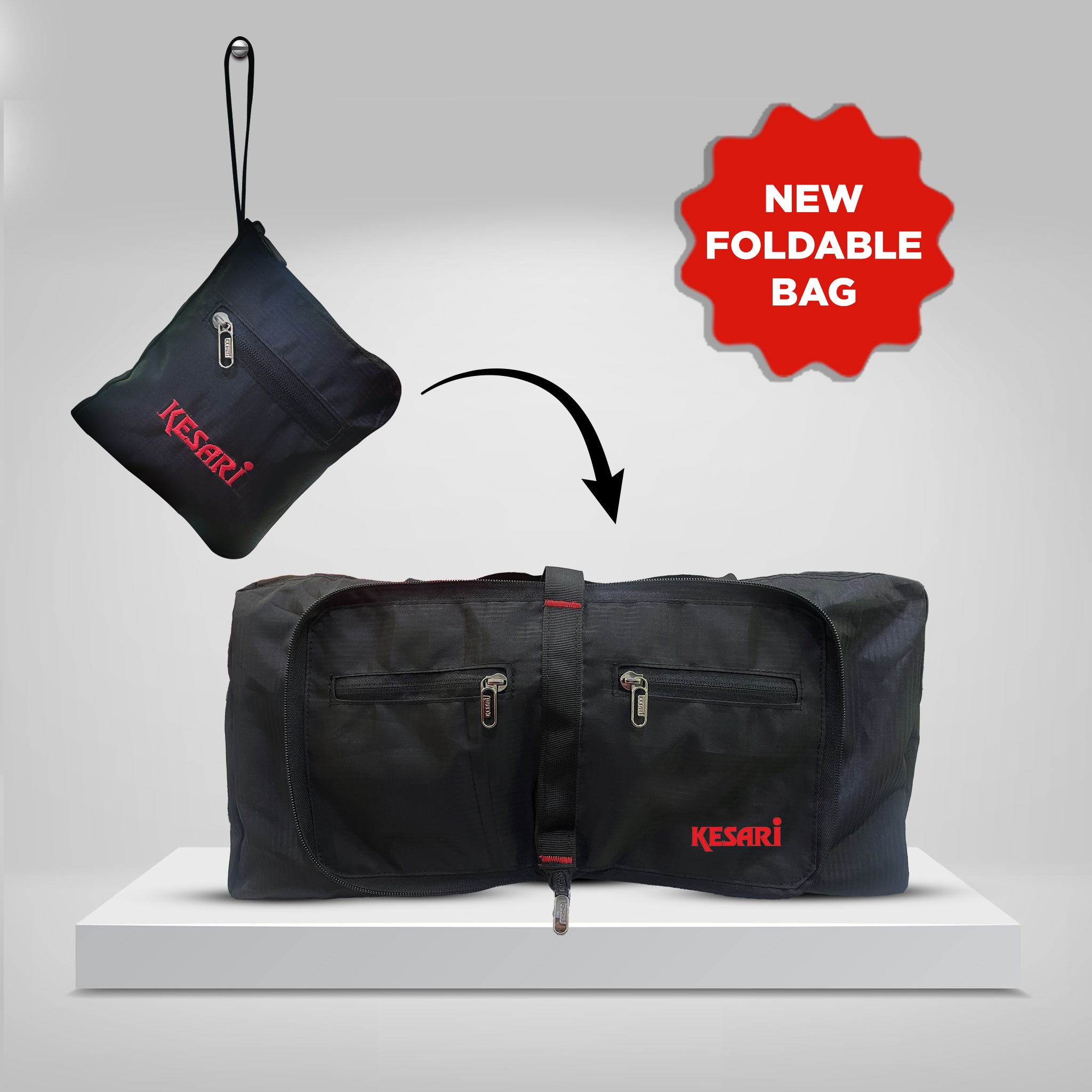 Foldable Bag: Trusted Kesari logo – Kesari-IN