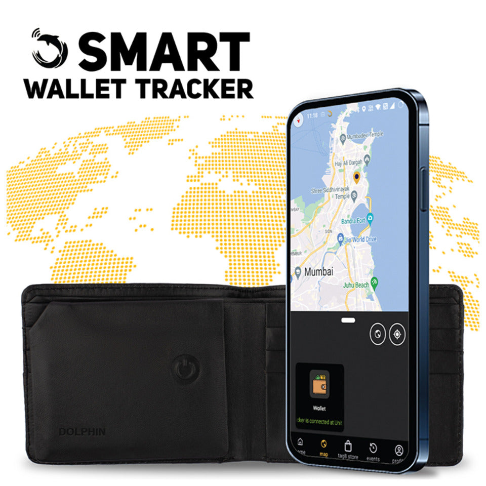 Dolphin Smart Leather Wallet for Men, Anti-Theft RFID Blocking – Kesari-IN
